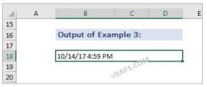 VBA NOW Function in Excel | Explained Syntax Examples | VBAF1.COM