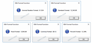 VBA FORMAT Function in Excel | Syntax Examples | VBAF1.COM