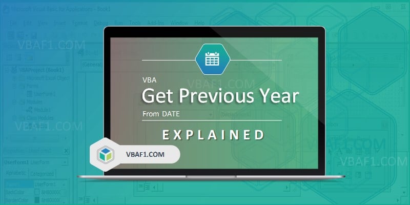Get Previous Year From Date Using Excel VBA Functions VBAF1 COM