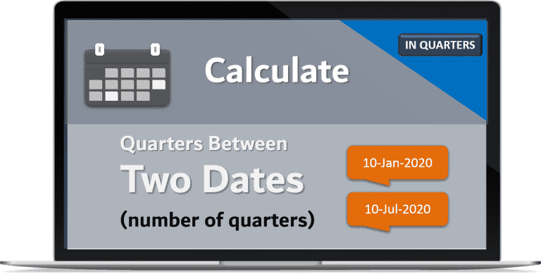 Calculate Quarters Between Two Dates In Excel VBA