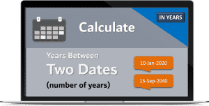 Calculate Years Between two Dates in Excel VBA | VBAF1.COM