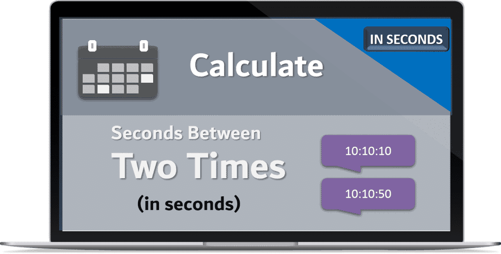 Calculate Seconds Between Two Times In Excel VBA
