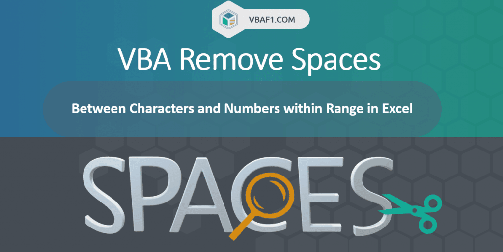 Remove Spaces Between Characters And Numbers Within Range VBAF1