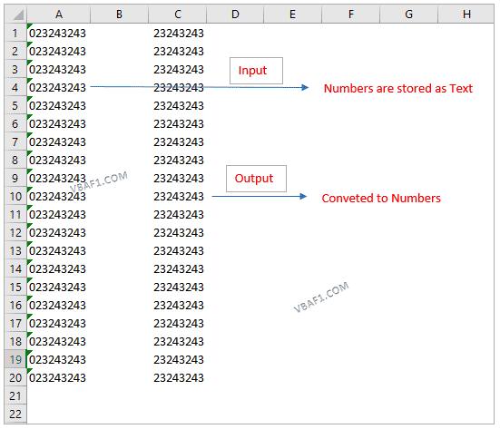 Change Text To Number Using Vba Hot Picture