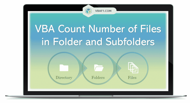 VBA Count Files In Folder And Subfolders Example VBAF1