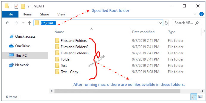 VBA Delete All Files In Folder And Subfolders In Excel Examples VBAF1