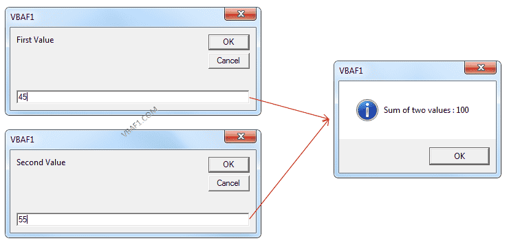 VBA InputBox Function Tutorial Examples Guide VBAF1 COM