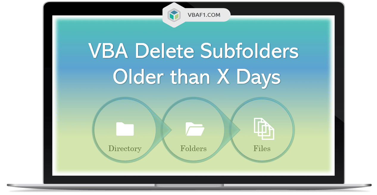VBA Delete Subfolders Older than X Days | Tutorial | Examples | VBAF1 VBA Delete Subfolders Older than X Days | Tutorial | Examples | VBAF1