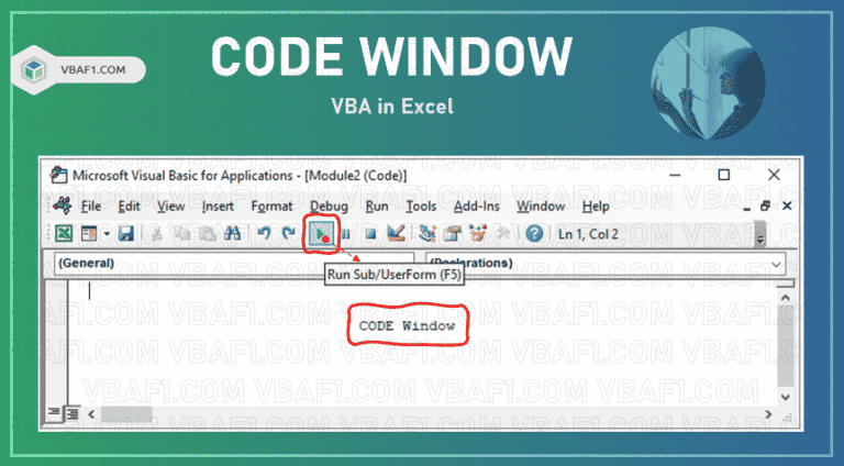Instructions To Run VBA Macro Code Or Procedure VBAF1
