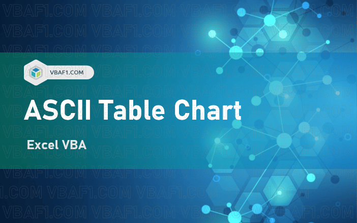 ASCII Table Chart VBAF1 COM
