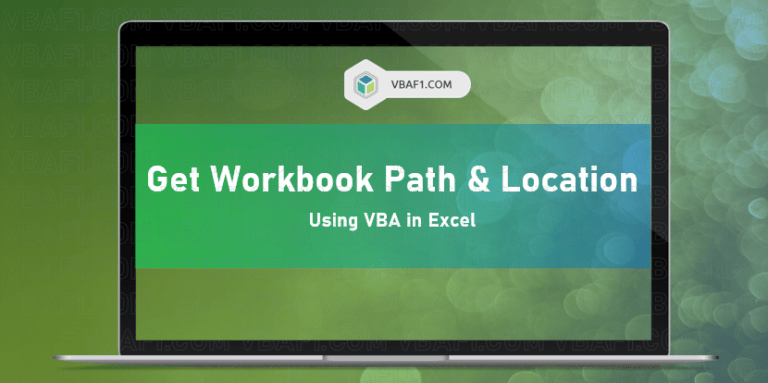 VBA Get Workbook Path Location In Excel A Complete Guide Tutorial
