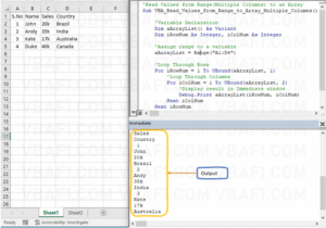 VBA Read Values from Range to an Array in Excel with Examples | VBAF1