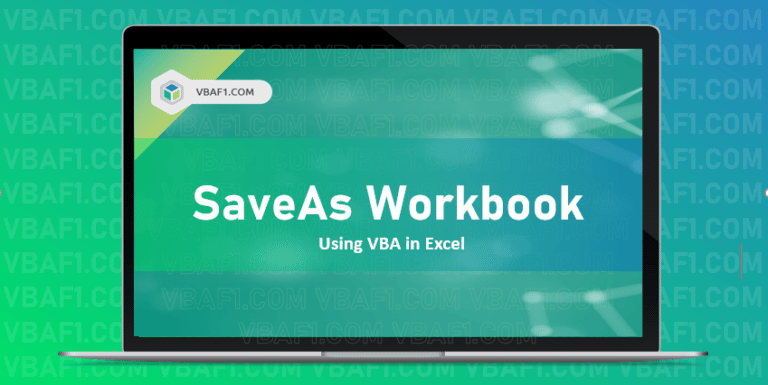 VBA SaveAs Workbook In Excel A Complete Guide Tutorial