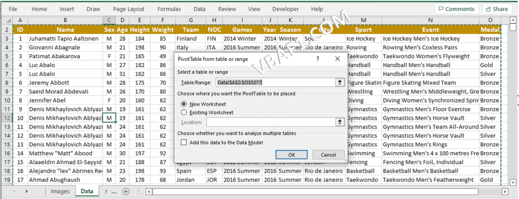 Excel Pivot Table Tutorial | Step by Step Instructions & Examples | VBAF1