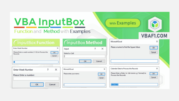 VBA InputBox Function Syntax Examples VBAF1 COM